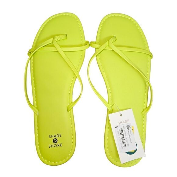 Shade & Shore | Shoes | New Shade Shore Womens Neon Green Flip ...